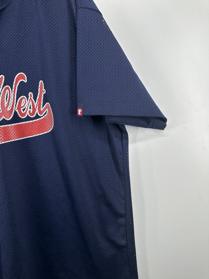 Toomby Wild West Navy Color Perforated Jersey Short Sleeve 80’s 90’s ...