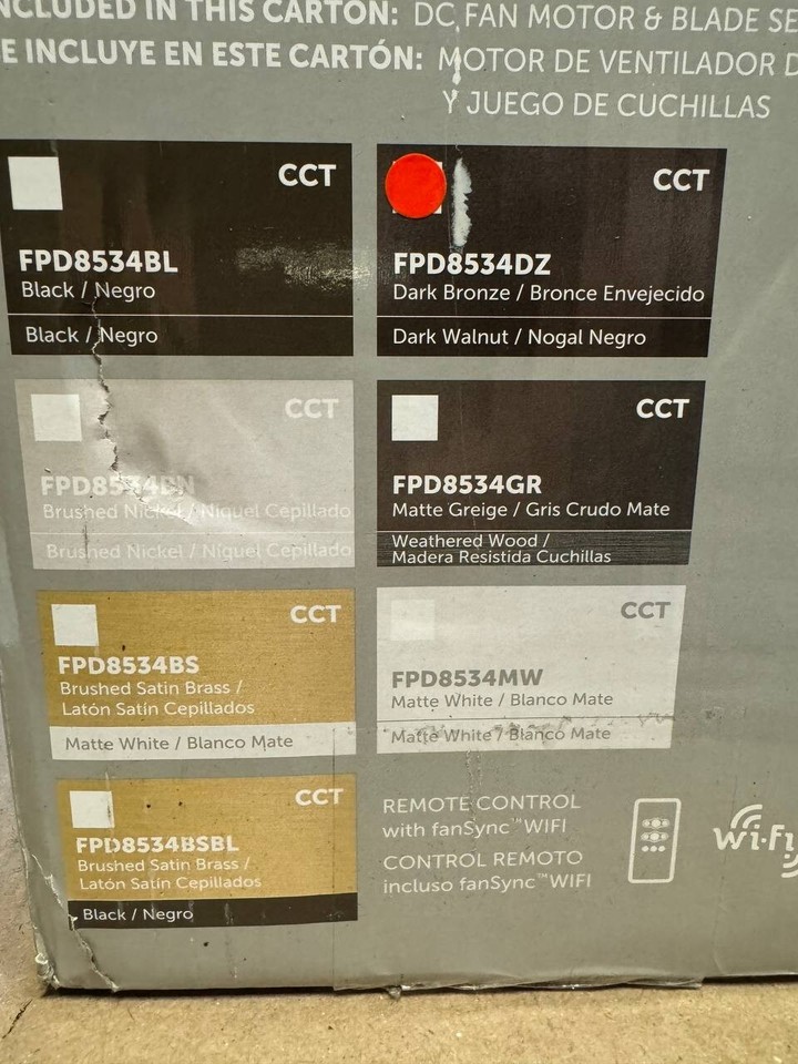 Fanimation FPD8534 Kute 52" 3 Blade Outdoor Ceiling Fan Dark Bronze | eBay