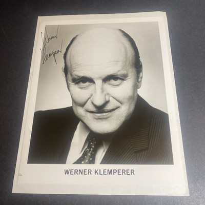 Werner Klemperer: Hand Signed Celebrity Photograph 8 x 10 Inches / KSK ...