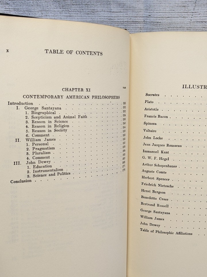 The Story Of Philosophy by Will Durant Simon and Schuster 1926 8th ...