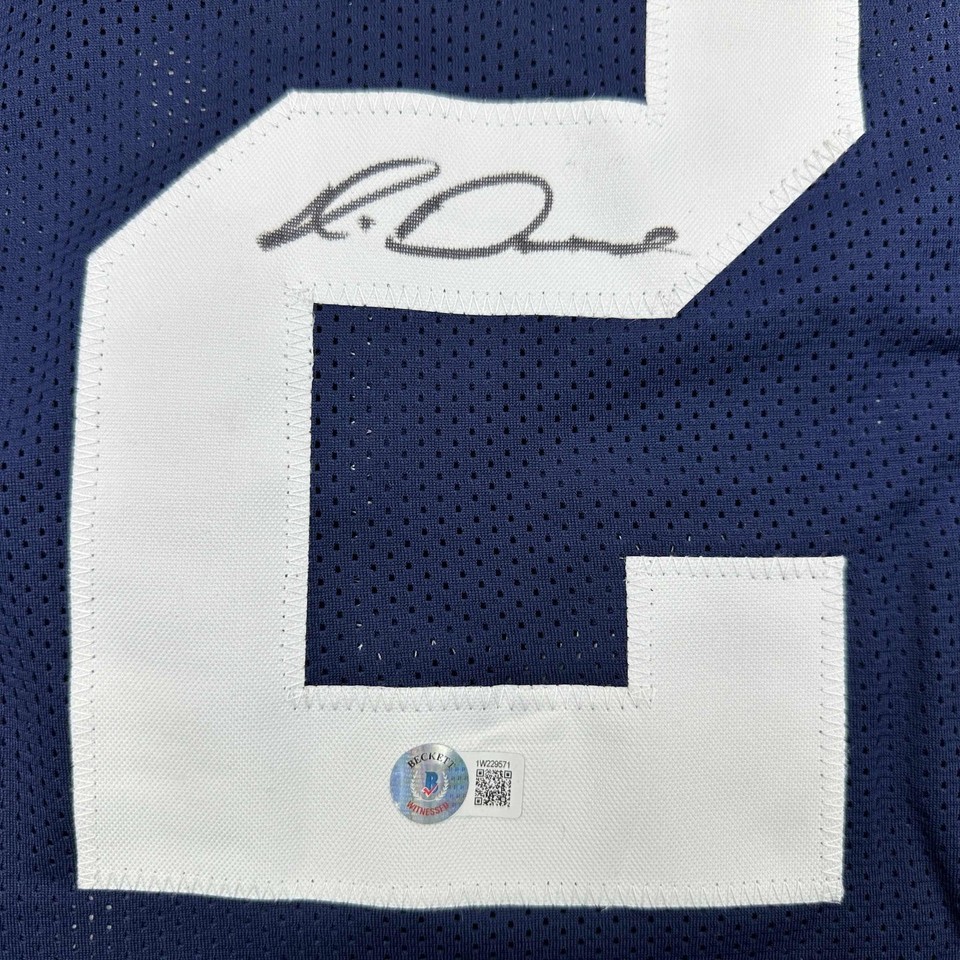 Autographed/Signed Rico Dowdle Dallas Thanksgiving Day Jersey Beckett ...