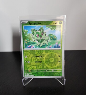 Pokemon TCG Sprigatito Scarlet & Violet - Base Set 013/198 Reverse Holo ...