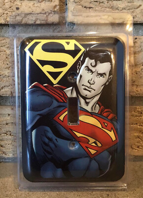SUPERMAN Light Switch Cover Plate, DC Comics, Clark Kent, Justice ...
