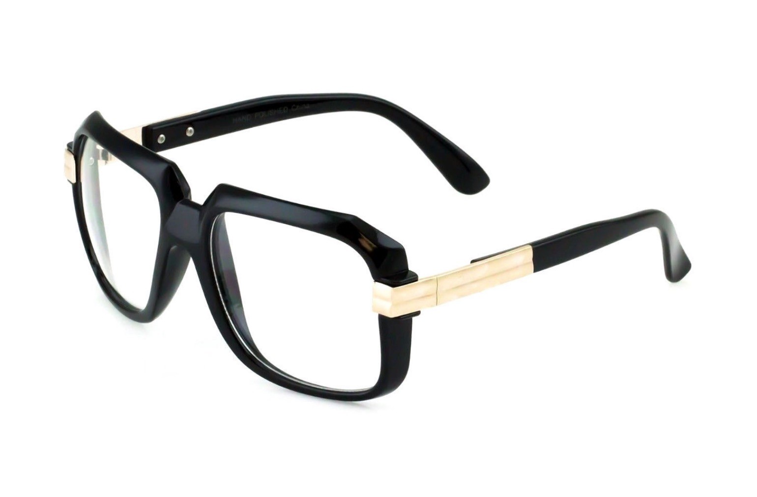 Men Retro Thick Oversized Hip Hop Rectangular Square Gazelle Eyeglasses ...