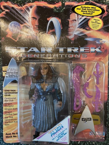 Star Trek Generations Action Figure BETOR Klingon Female Playmates 1994 ...