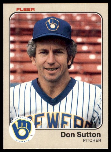 Don Sutton 1983 Fleer Card# 47 | eBay