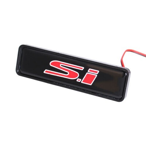 1PCS SI Car Logo LED Light Front Grille Bumper Emblem Badge Illuminated ...
