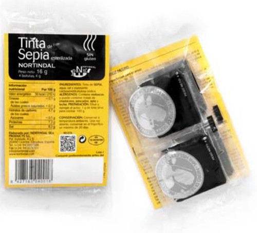 STERILIZED CUTTLEFISH INK – TINTA DE SEPIA - SQUID INK 4 sachets of 4 ...