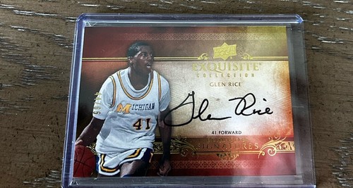 Glen Rice Autograph Card 2013-14 Upper Deck Exquisite Collection | eBay