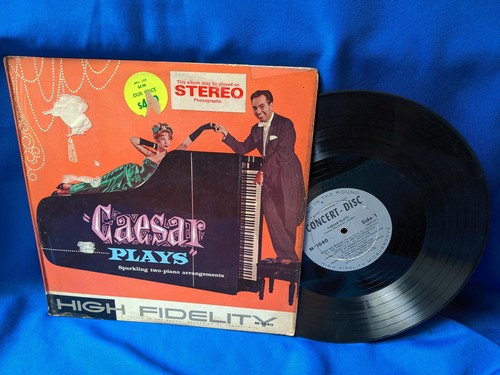 Caesar Giovannini LP Caesar Plays Concert-Disc M-1040 Sexy Piano Rare ...
