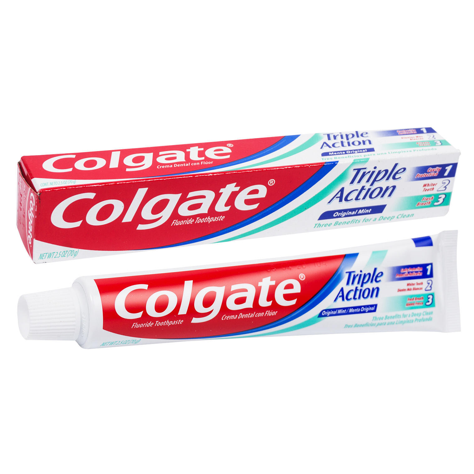 Colgate Triple Action Toothpaste, Original Mint, 2.5 oz | eBay