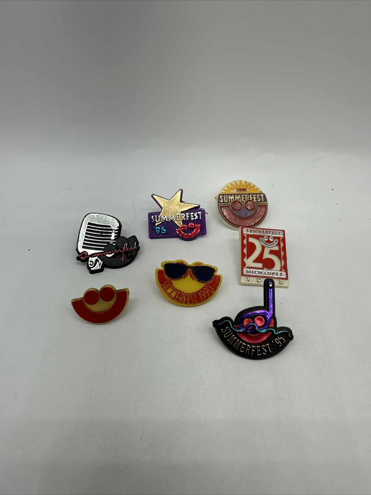 Summerfest Milwaukee The Big Gig Festival Pin Lapel (Lot Of 7) 90 91 92 ...