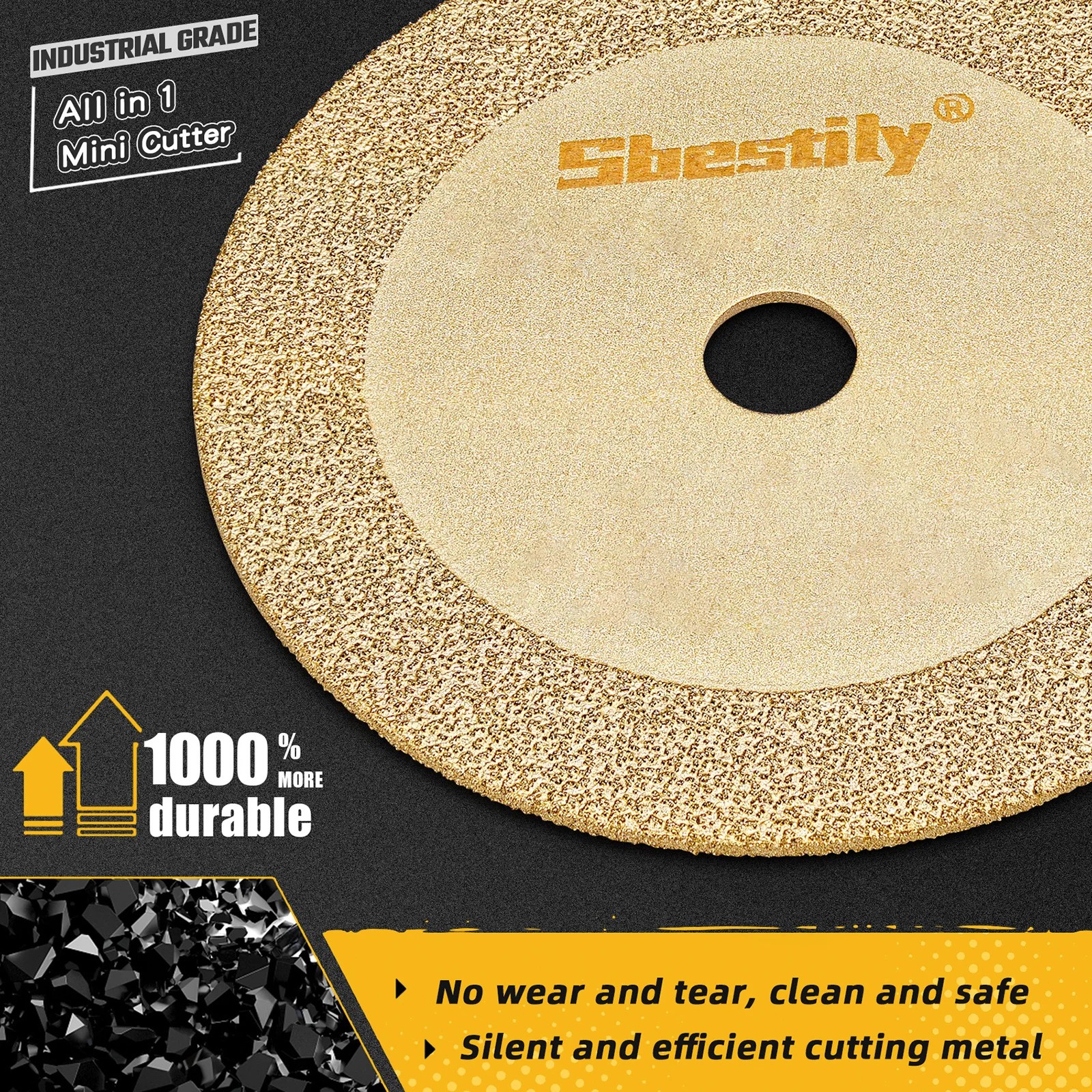76mm Diamond Cut Off Wheel 3" Grinding Disc for Metal, Steel, PVC, Wood ...