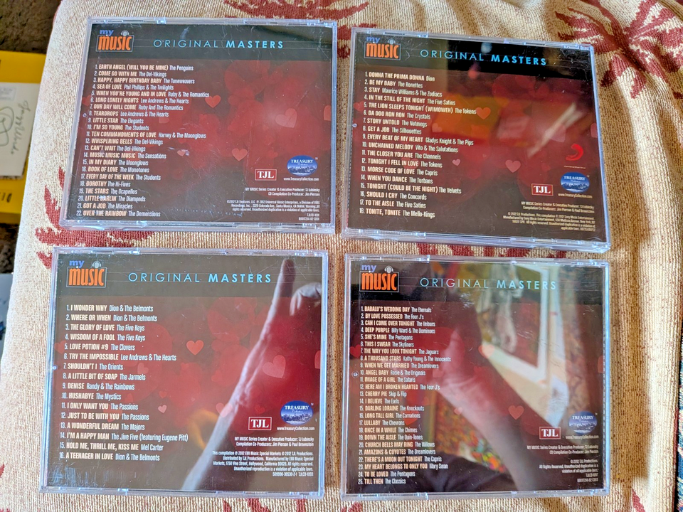 HUGE LOT of 16 My Music Original Masters CDs Doo Wop/Folk Rewind ...