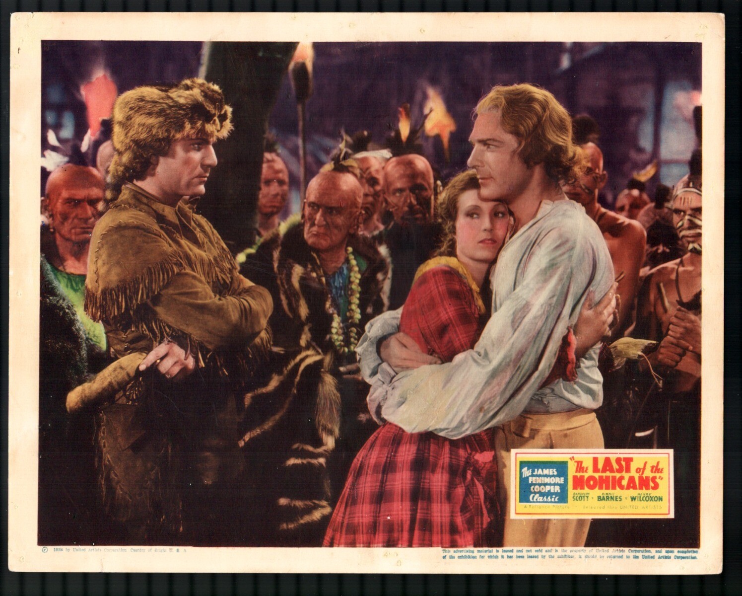 Lobby Card: Last of the Mohicans11"x14" Lobby Card Randolph Scott ...