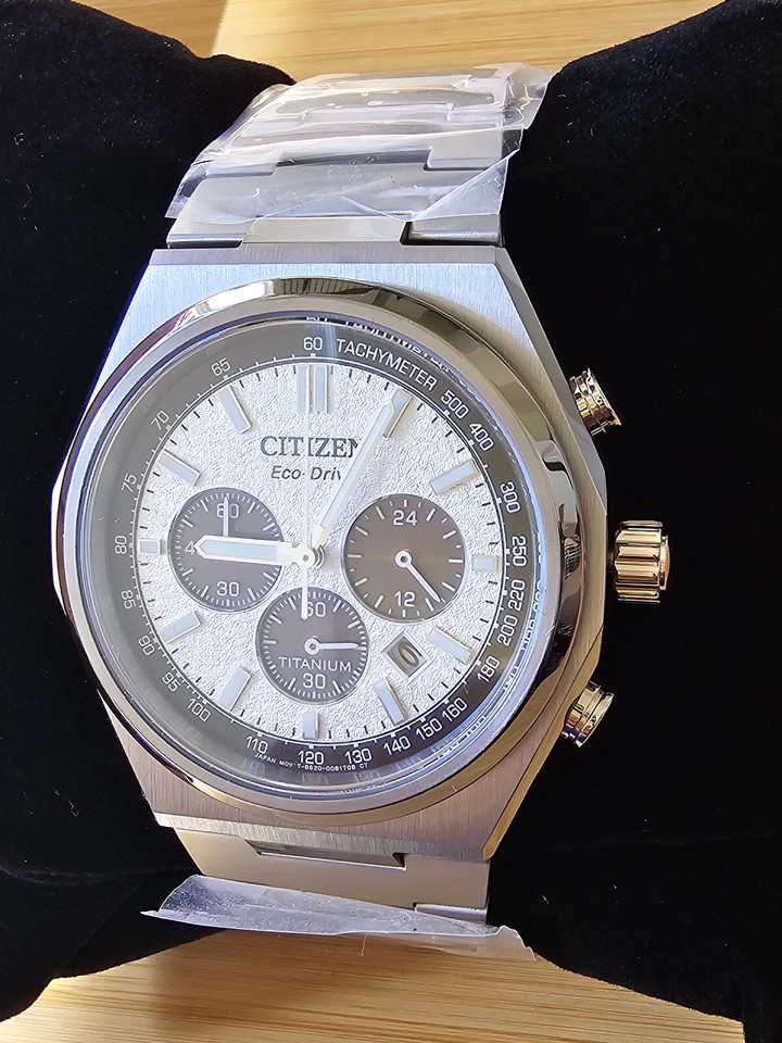 Citizen Super Titanium Sapphire Forza Chronograph White Dial Watch ...
