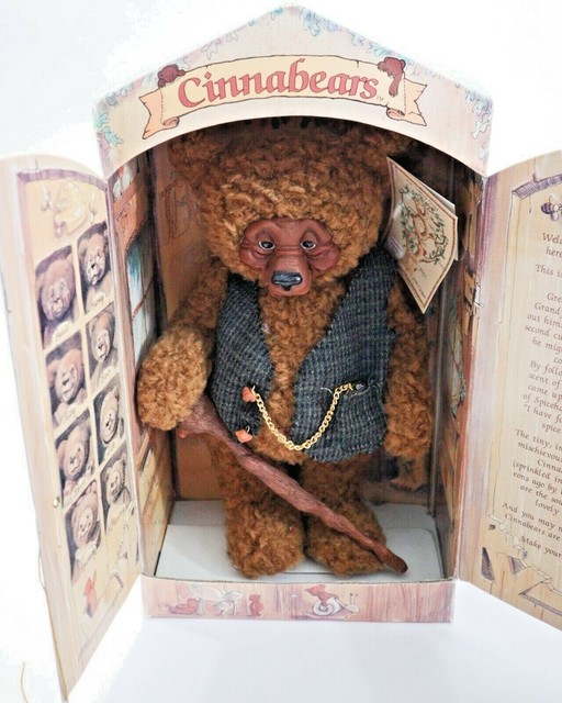 GUND CINNABEAR Cinnabears Grandpa Basil Teddy Bear MINT for sale online ...