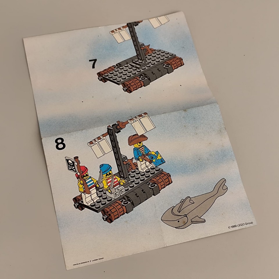 Lego Manual Pirates Castaway's Raft 6257 1989 | eBay