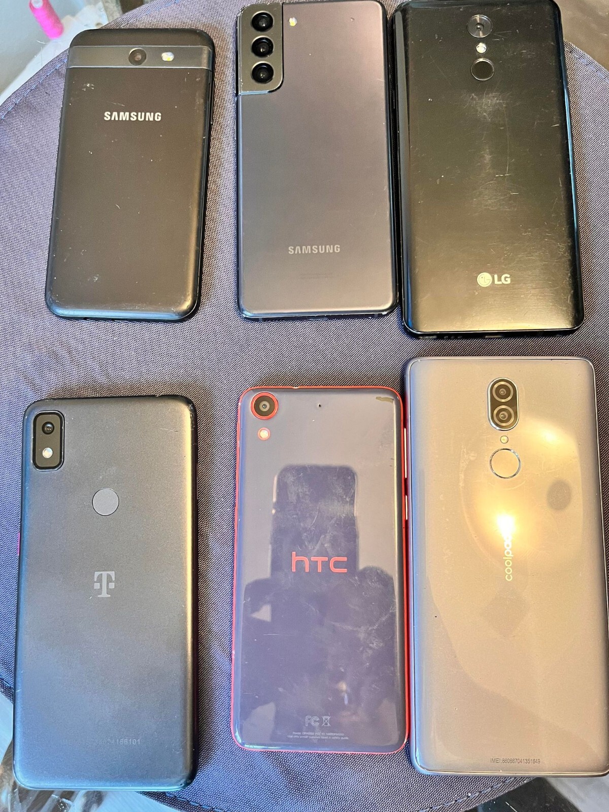 Lot (6) non-working/spare phones Samsung LG hTC Coolpad T mobile | eBay