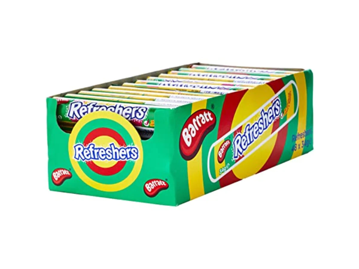 Barratt Refresher Rolls Retro Sweets 34g Full Box Of 48 SWEETS BEST ...