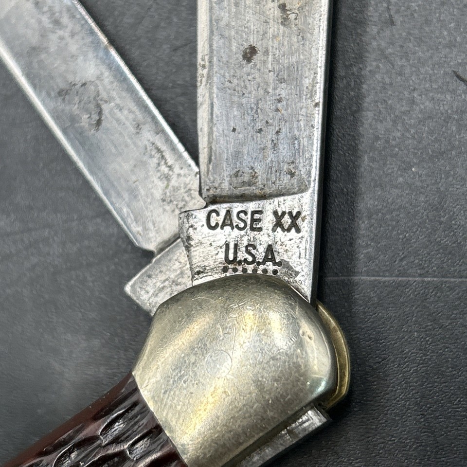 Vintage 1974 Case XX USA 6249 Copperhead Pocket Knife Reddish Bone 6 ...