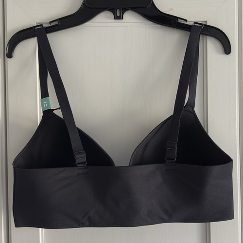 Tommy John Second Skin Lightly Lined Wireless Bra in Black Size 34D Pullover | eBay