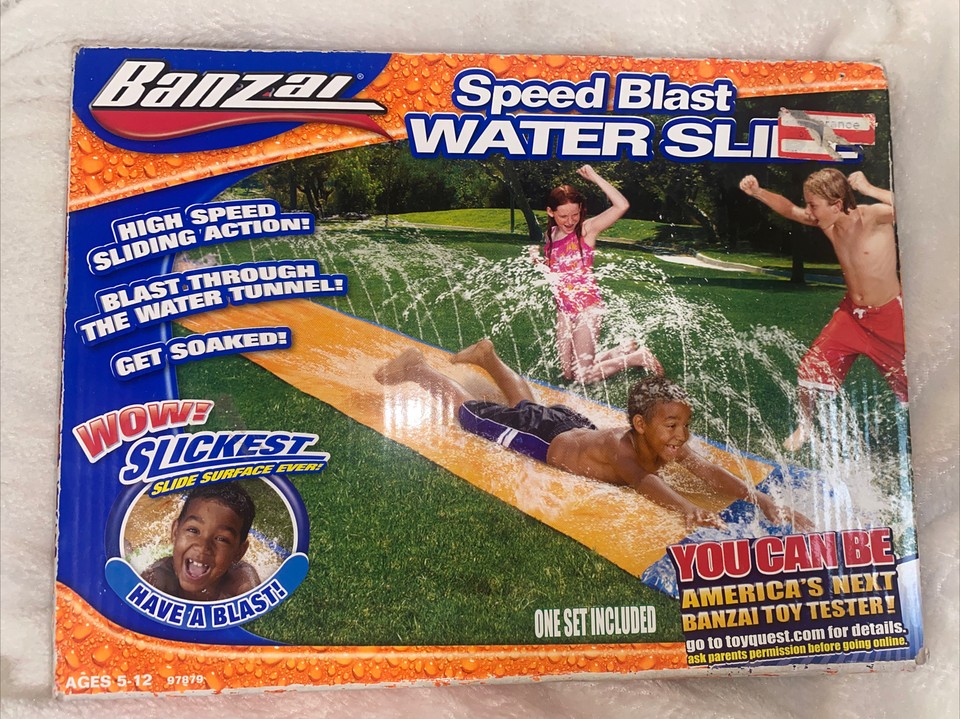 BRAND NEW Banzai Speed Blast Water Slide Slip 'n Slide 16' Long pool ...