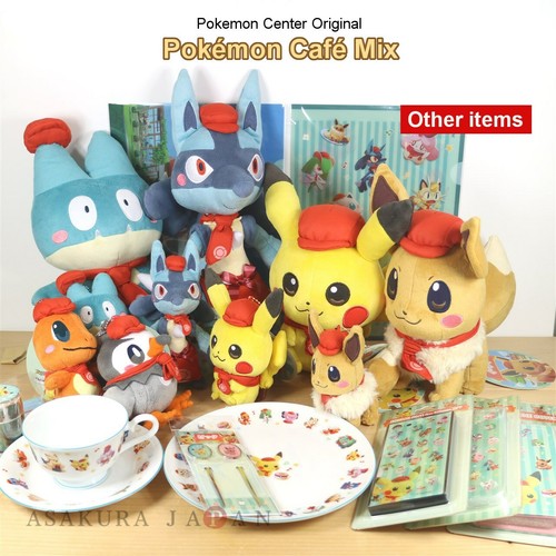 Pokemon Center Original Pokemon Cafe Mix Sticker Sheet Lucario Eevee ...