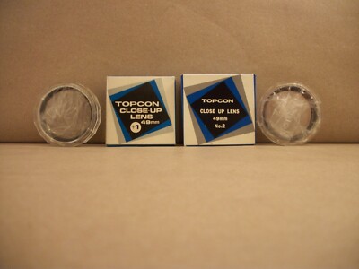 2 Topcon 49mm Close Up Lens Filters - No. 2 and +1 | eBay