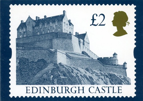 Edinburgh Castle Stamp Reproduction, 1992, Edinburgh, Scotland ...