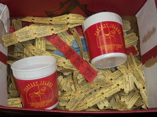 FANTASY ISLAND CASINO ARCADE TICKETS + TOKENS - LONG BEACH ISLAND NJ ...