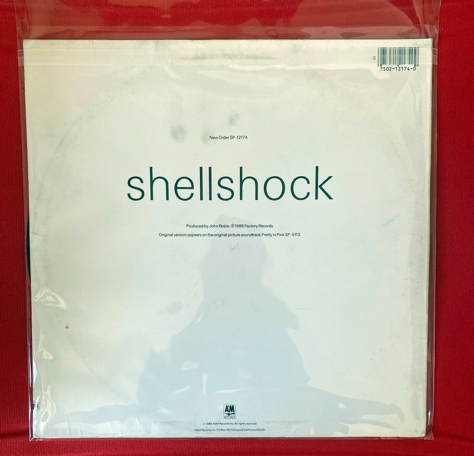 New Order - Shellshock (1986) 12" Single Vinyl Record A&M SP-12174 NM ...