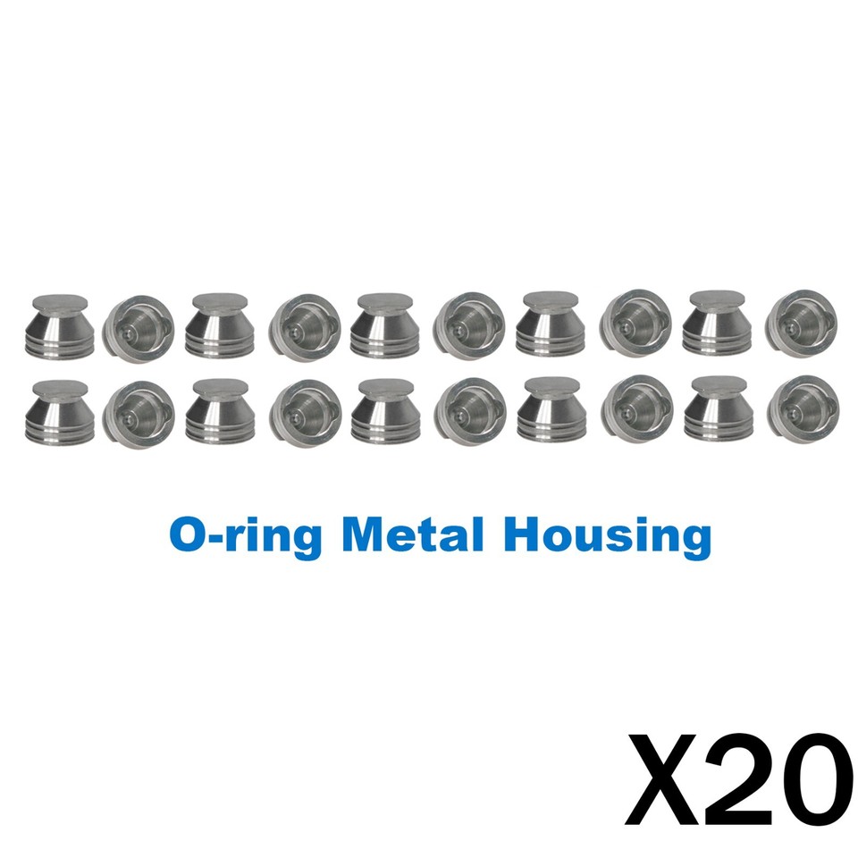 20Pcs Dental O-Ring Kit&Metal Housing for Overdenture Ball Abutment ...