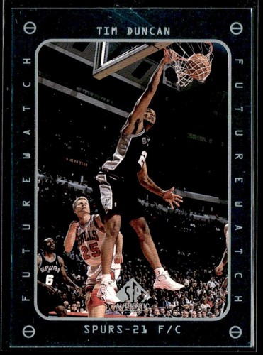 1997-98 SP Authentic Tim Duncan Rookie San Antonio Spurs #165 | eBay