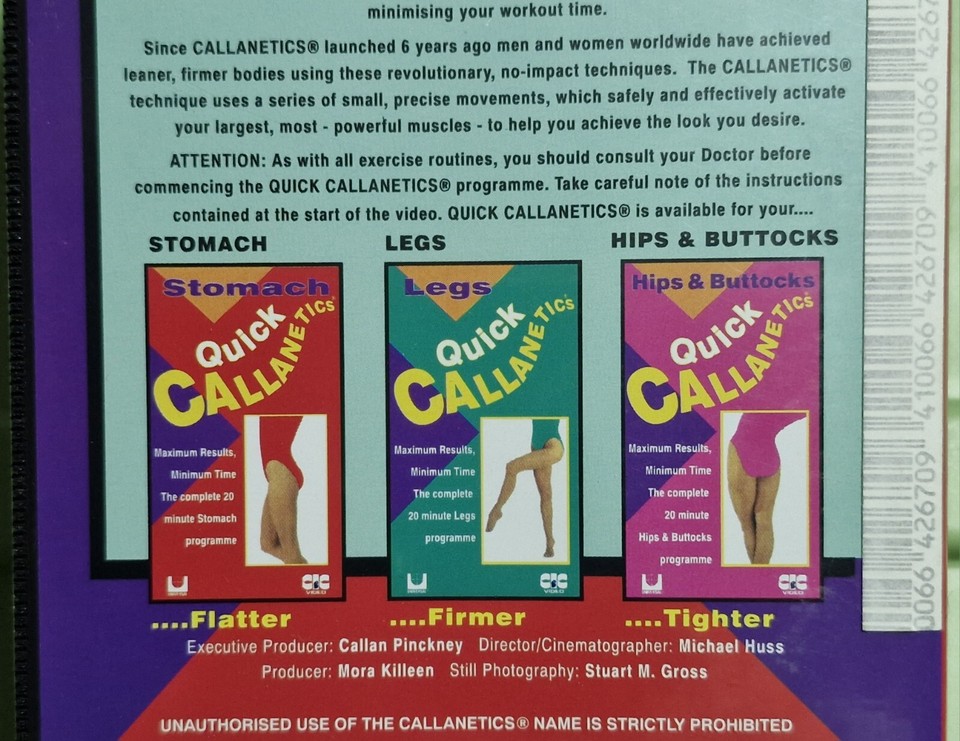 Stomach Quick Callanetics Vhs 20min Stomach Program G 1991 Watched ...