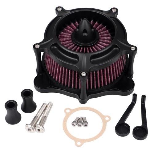 Black Air Cleaner Red Intake Filter For Harley Ultra Limited Street ...