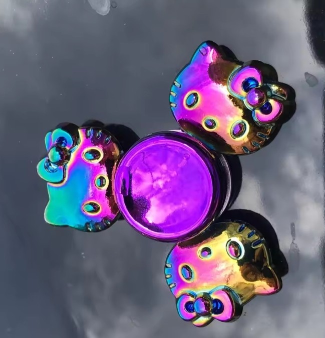 Rainbow Metal Fidget Spinner High Speed | Stress & Anxiety Relief Toy ...