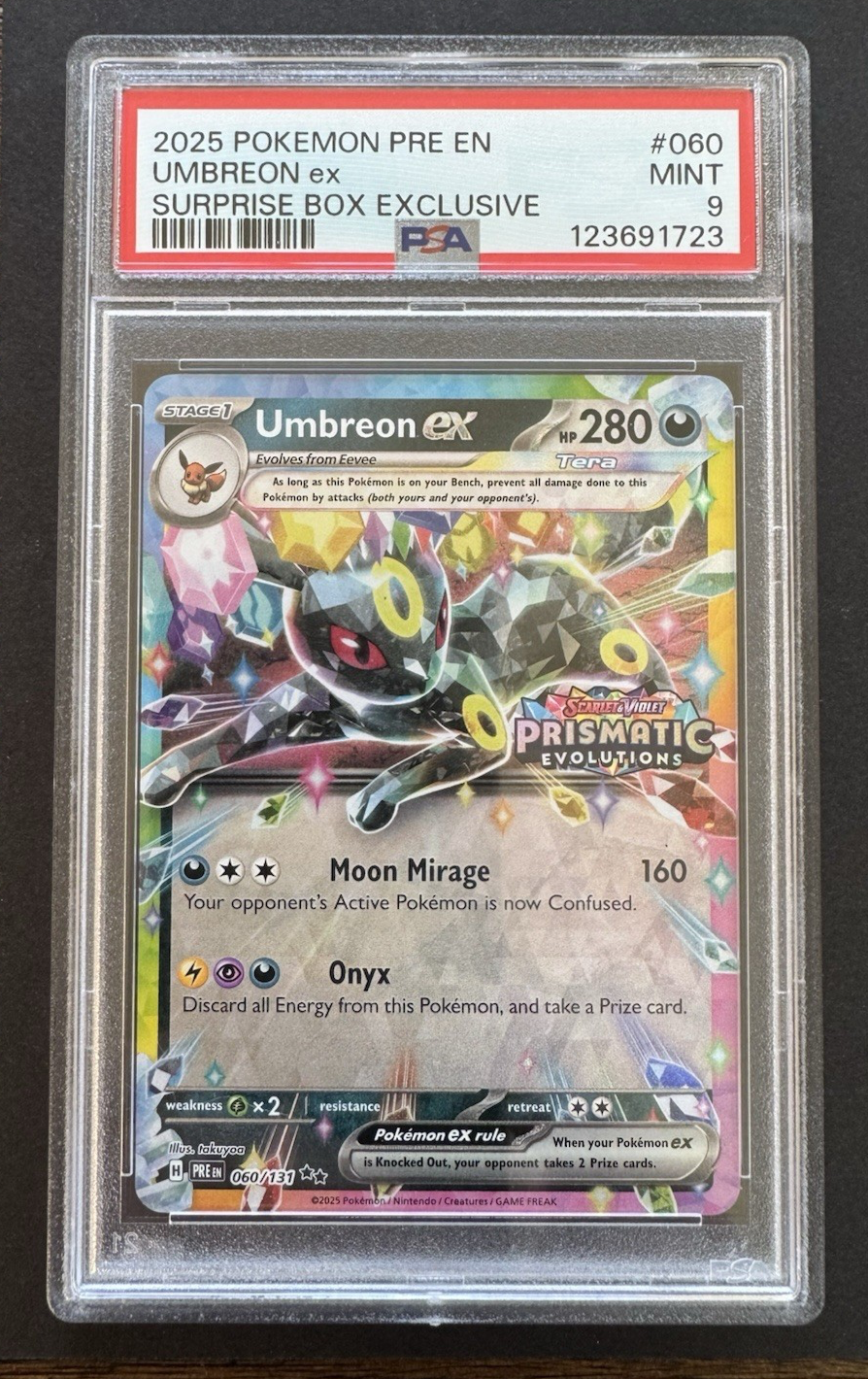 Umbreon ex - (Prismatic Evolutions Stamp) 060/131 Miscellaneous Cards ...