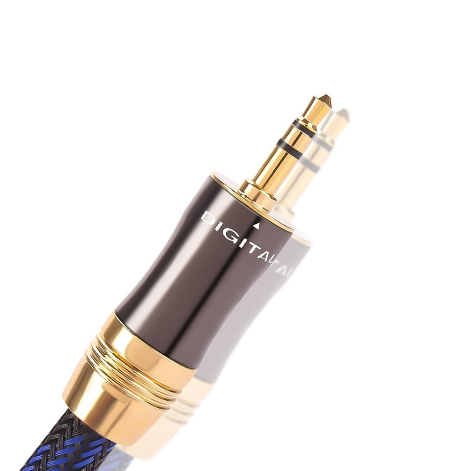 HiFi Dual Shielded (OD 8.0mm) 3.5mm AUX to 2 RCA Audio Adapter Cable (6 ...