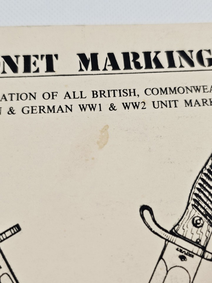 British & German WW1 WW2 Unit Bayonet Markings Identification Guide ...
