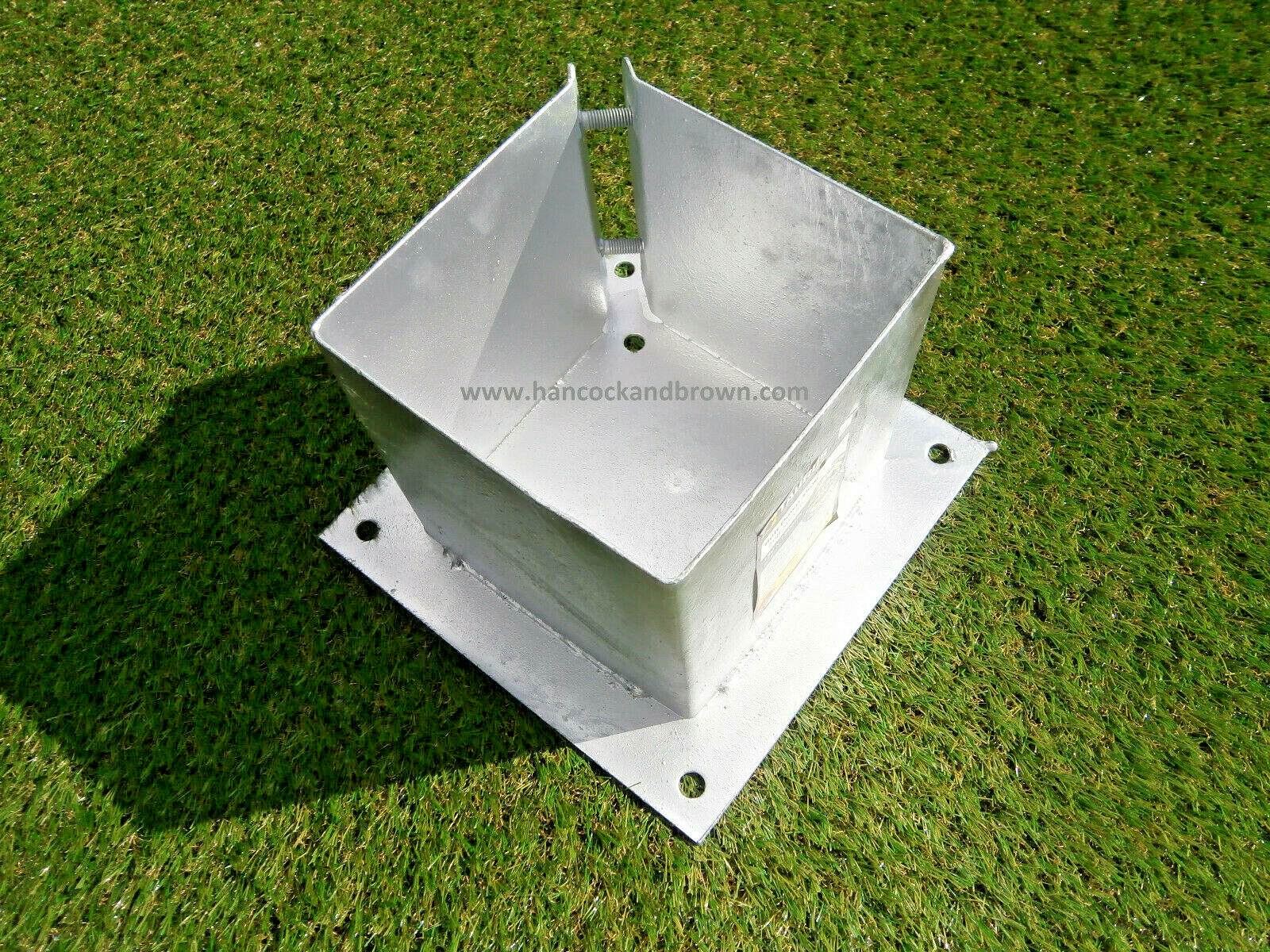 Timco Galvanised Hot Dipped Taurus Bolt Down Shoe 6 x 6" Met Post 150mm ...