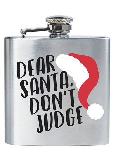 Funny Christmas Gifts Secret Hip Flask "Dear Santa Don’t Judge" | eBay
