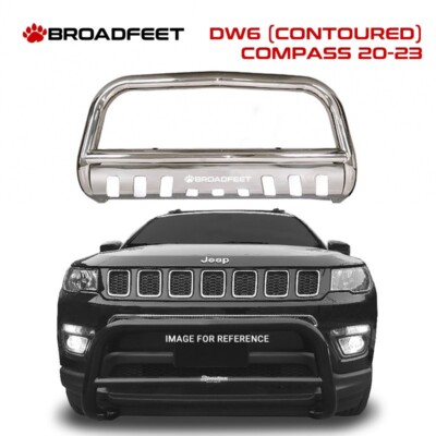 Front STAINLESS STEEL Grille Bull Bar Bumper Guard fits 2020-2023 Jeep ...