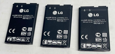 3 OEM LG LGIP-531A Battery for Envoy 2 UN160 3 UN170 Saber UN200 237C ...