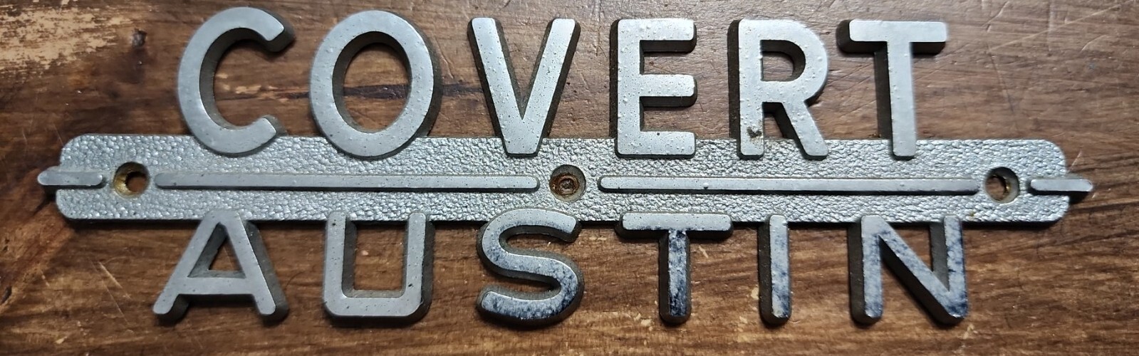 Covert--Austin Tx--Metal Dealer Emblem Car vintage SM5813 | eBay