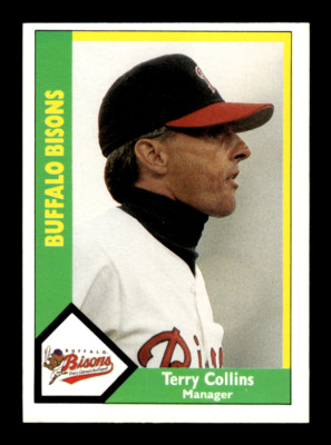 1990 CMC # 3 Terry Collins Card (ML) Buffalo Bisons Pittsburgh Pirates ...