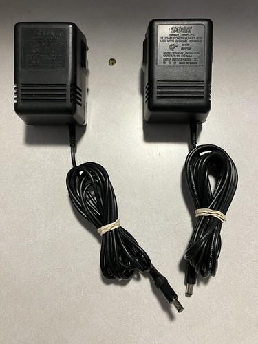 2 OEM Sega Model 1602 Plug In Power Supply Genesis Model 1 Authentic 9V ...