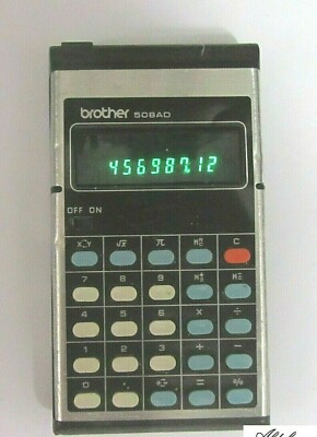 Vintage 1975 Brother 508ad vfd display calculator made in japan | eBay