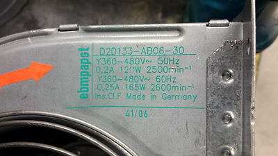 SIMODRIVE FAN MOTOR D2D133-AB06-30 | eBay