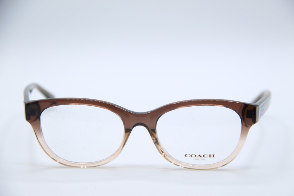 NEW COACH HC6187 5678 (TRANSPARENT BROWN GRADIENT) AUTHENTIC EYEGLASSES ...